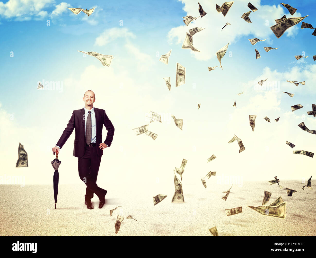 Money from the clouds hi-res stock photography and images - Alamy