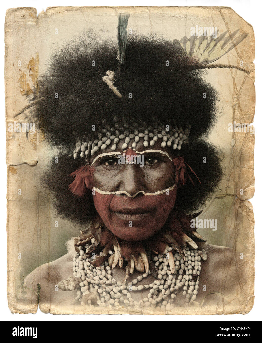 Papuan Woman With Tribal Make Up, Papua New Guinea Stock Photo - Alamy