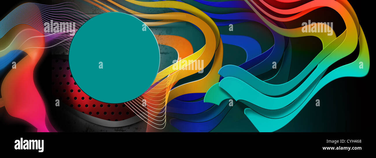 Hi tech colorful fantasy background Stock Photo - Alamy