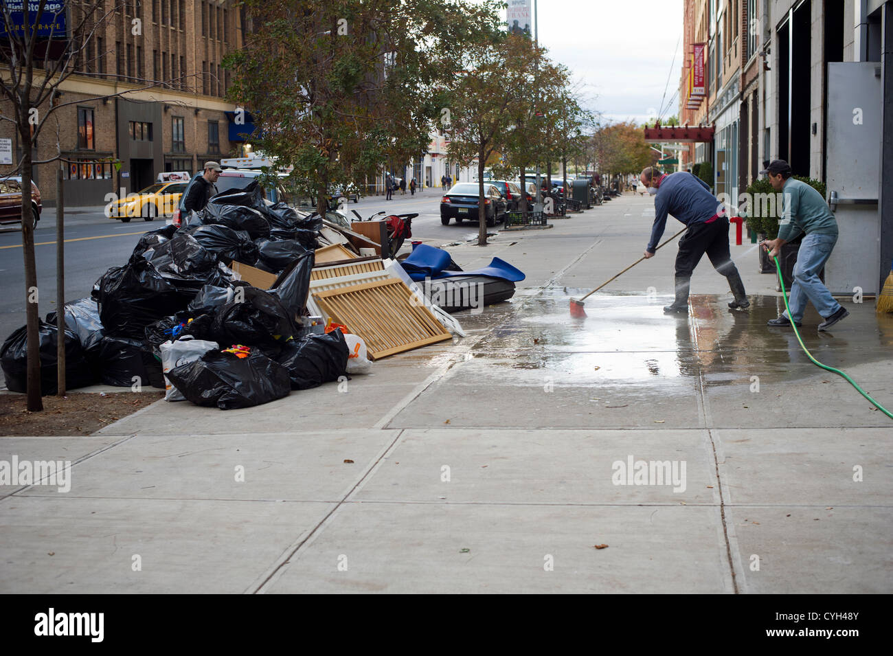 Cleaning sidewalks hi-res stock photography and images - Alamy