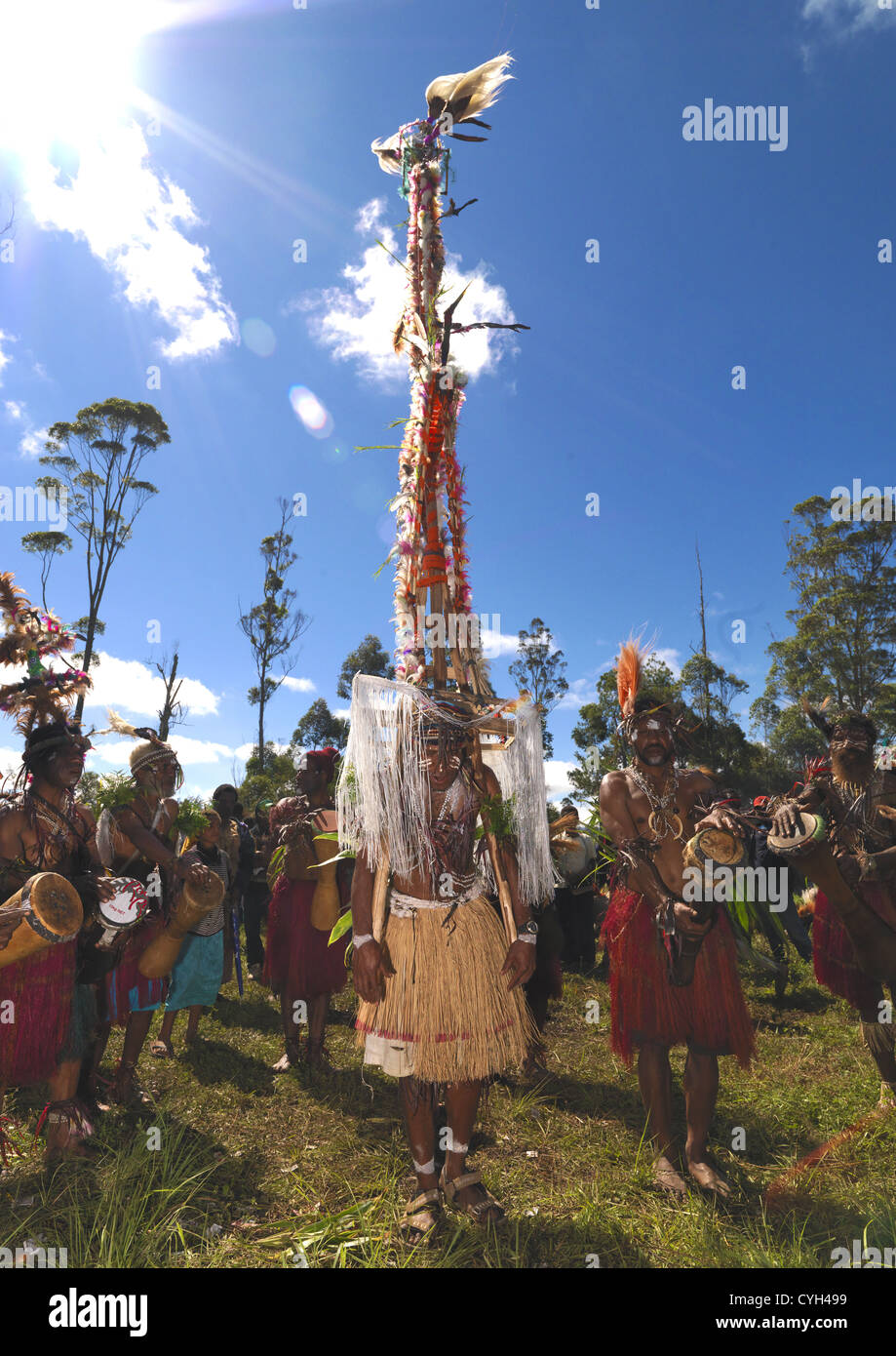 Costal Tribe From Morobe Morobe Warrior During Mt Hagen Sing Sing ...