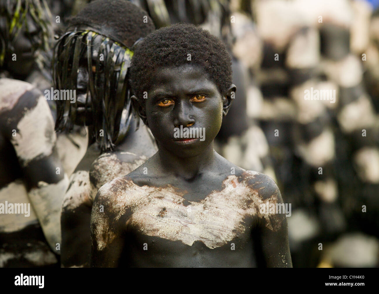 Snake Man During Mount Hagen Sing Sing Cultural Show, Mt Hagen, Western ...
