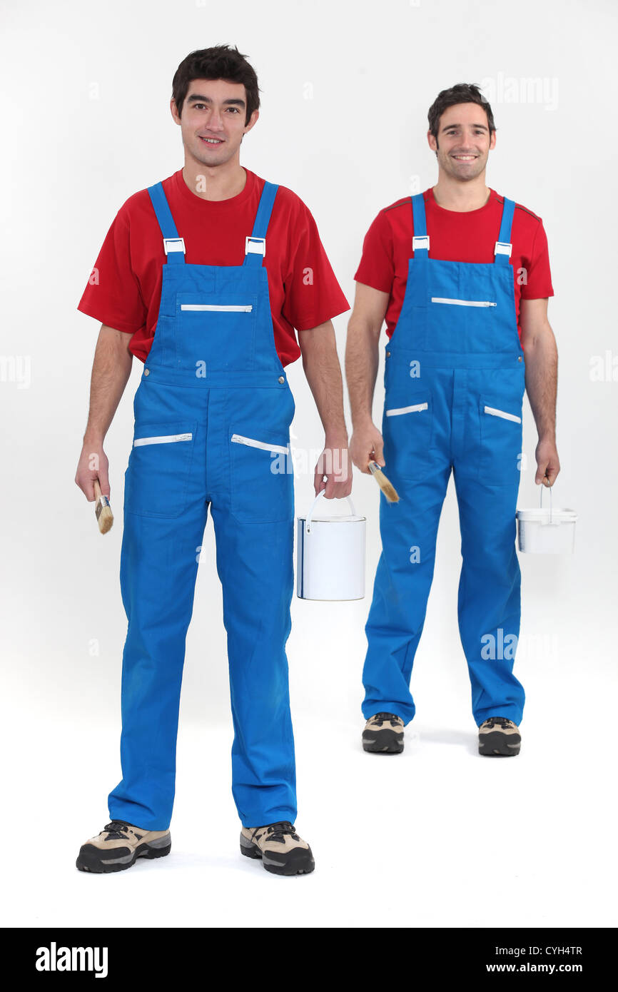 Painter and decorator wearing overalls hi-res stock photography and ...