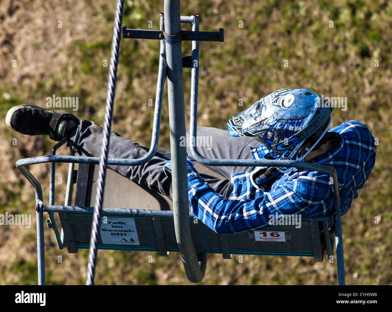 Bike Park Winterberg. A mountain bike area in summer, ski sloops in ...