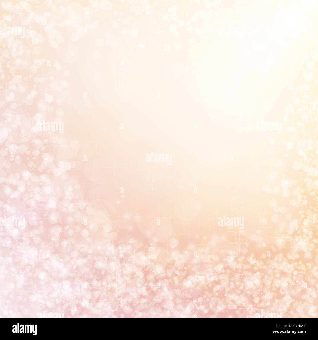 christmas lights background with delicate stars, snowflakes, sparkles ...