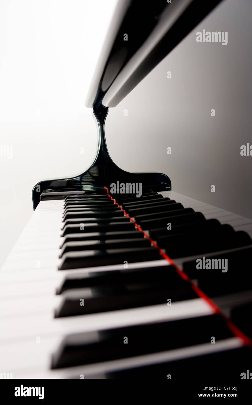 Closeup of Grand Piano Keys Stock Photo - Alamy