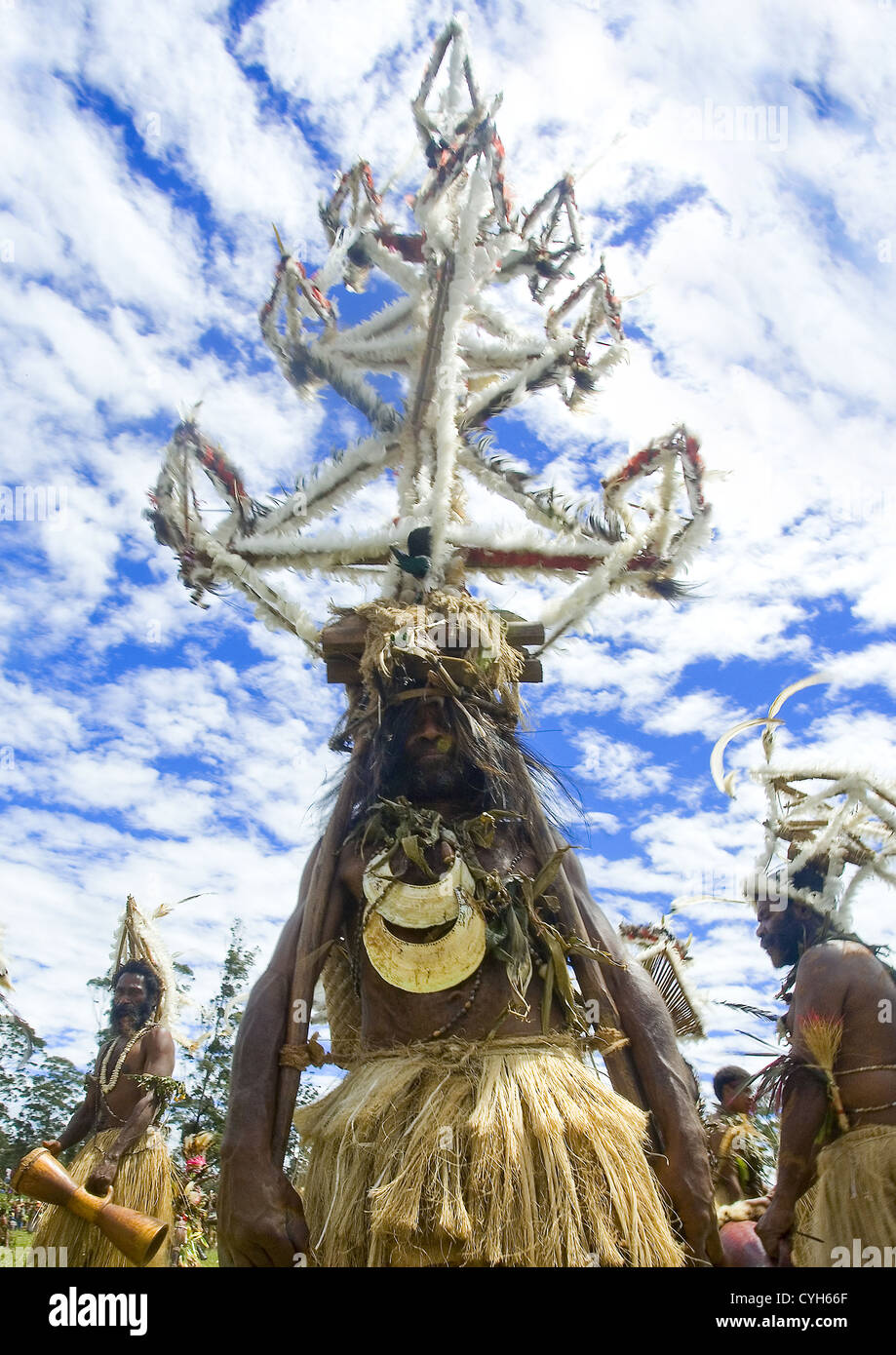 Costal Tribe From Morobe Morobe Warrior During Mt Hagen Sing Sing ...