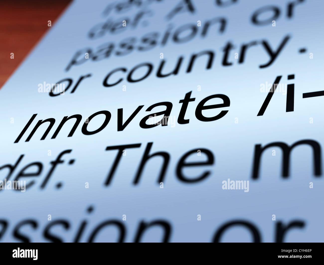 Innovate Definition Closeup Shows Creative Development And Ingenuity ...