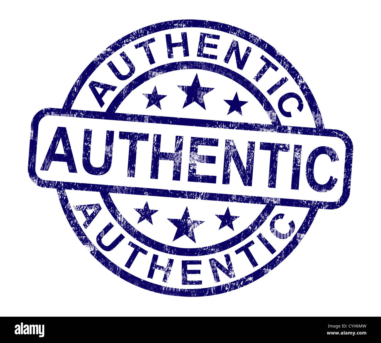 Authentic Stamp Showing Real Certified Product Not Fake Stock Photo - Alamy