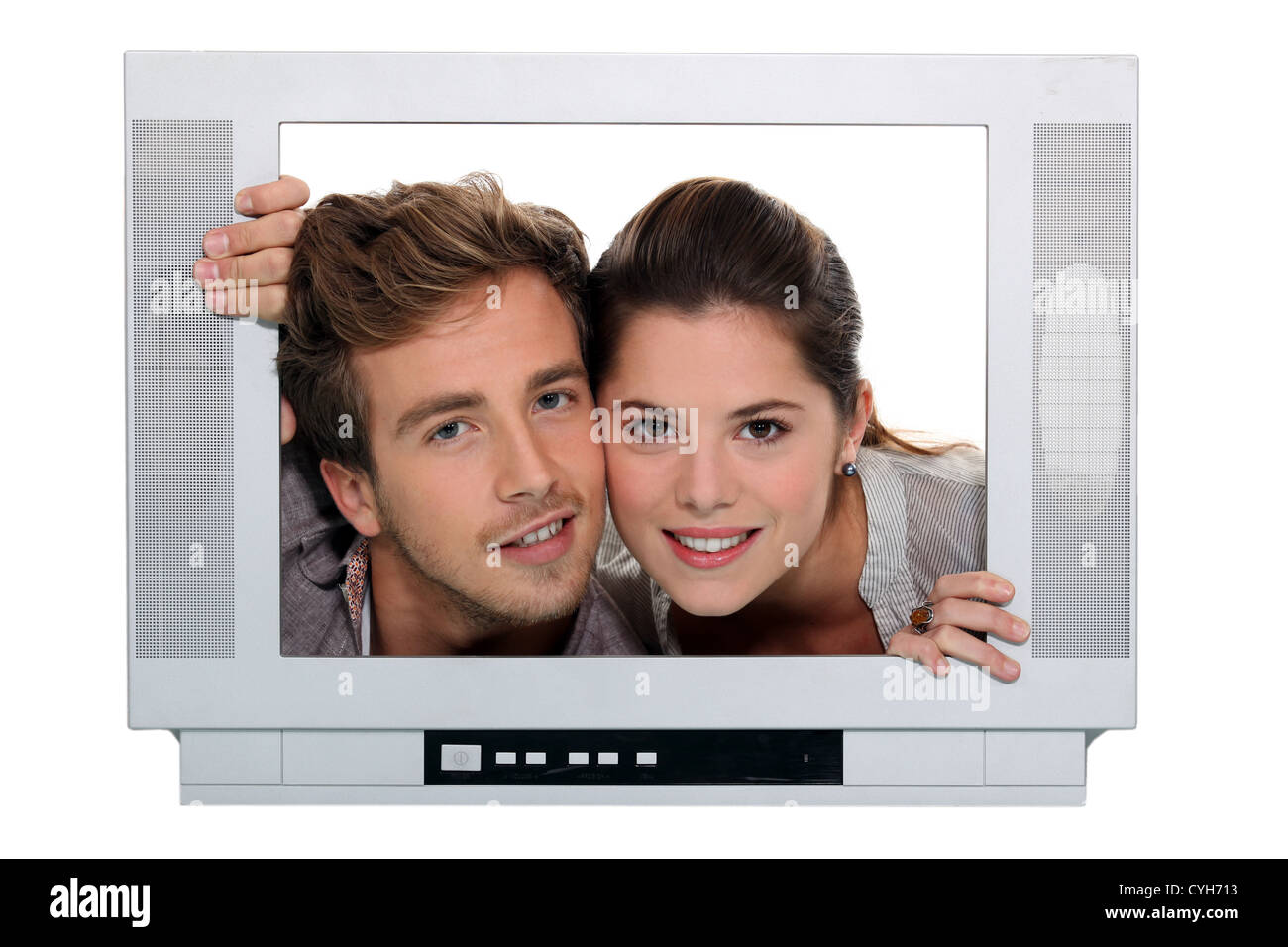 Romantic couple in picture frame hi-res stock photography and images ...