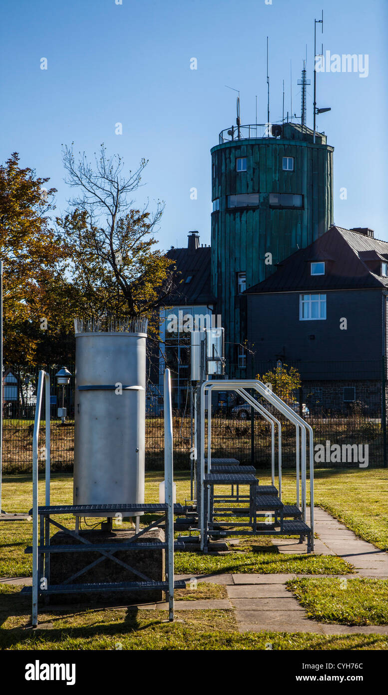 Kahler asten with weather station in autumn hi-res stock photography ...