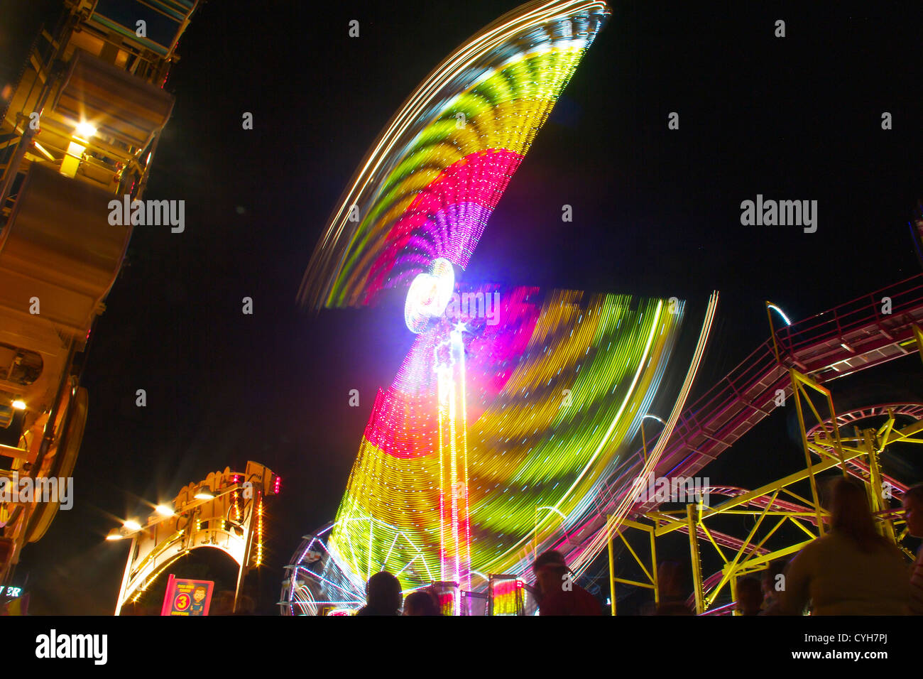 A fair wheel in motion Stock Photo - Alamy