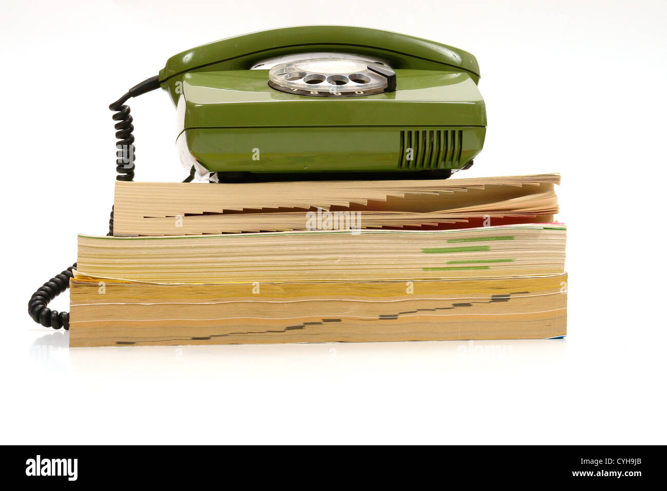 retro phone and phone book Stock Photo - Alamy