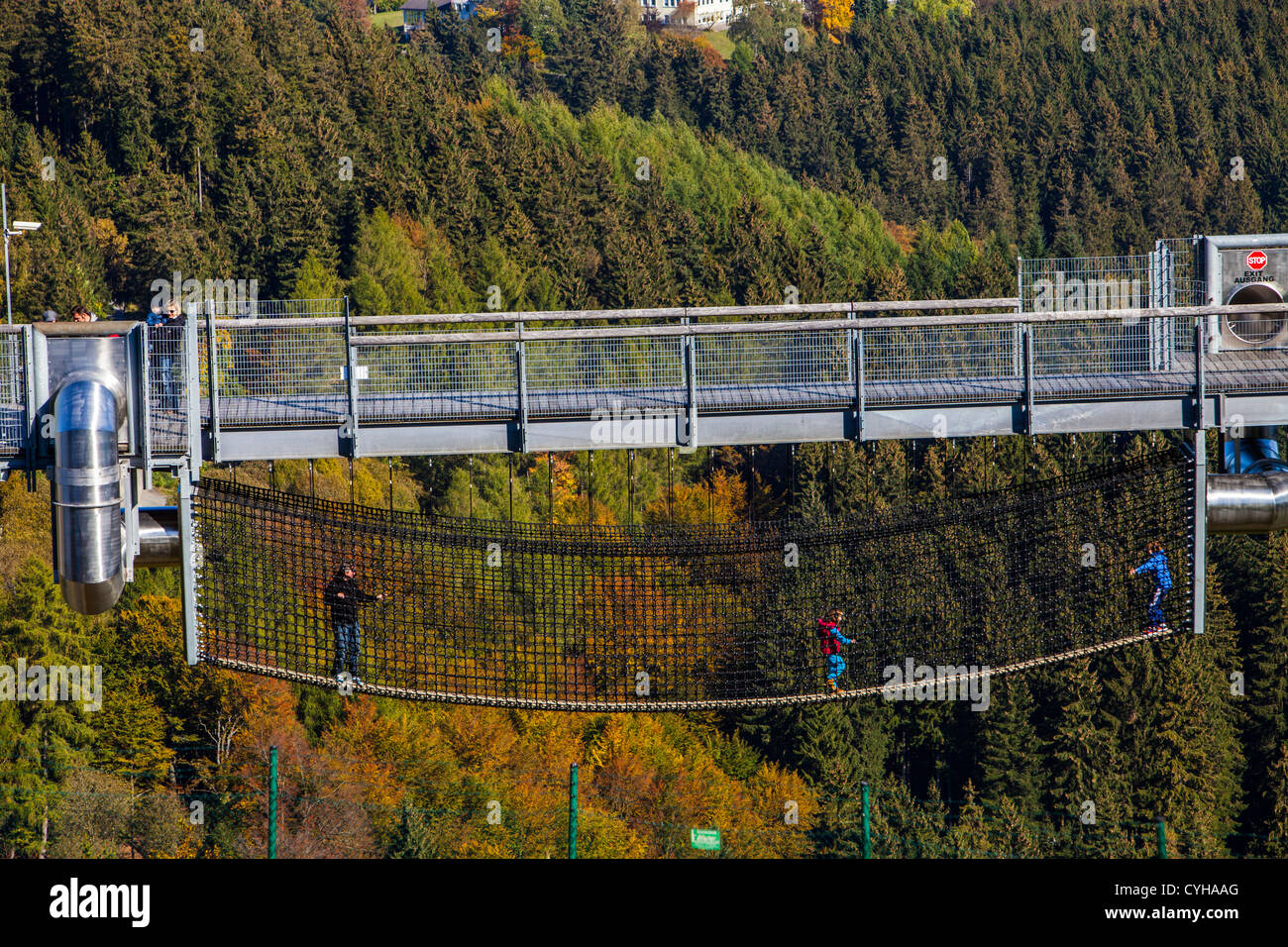 Panoramic experience bridge, 400 meter long bridge over trees and a ...