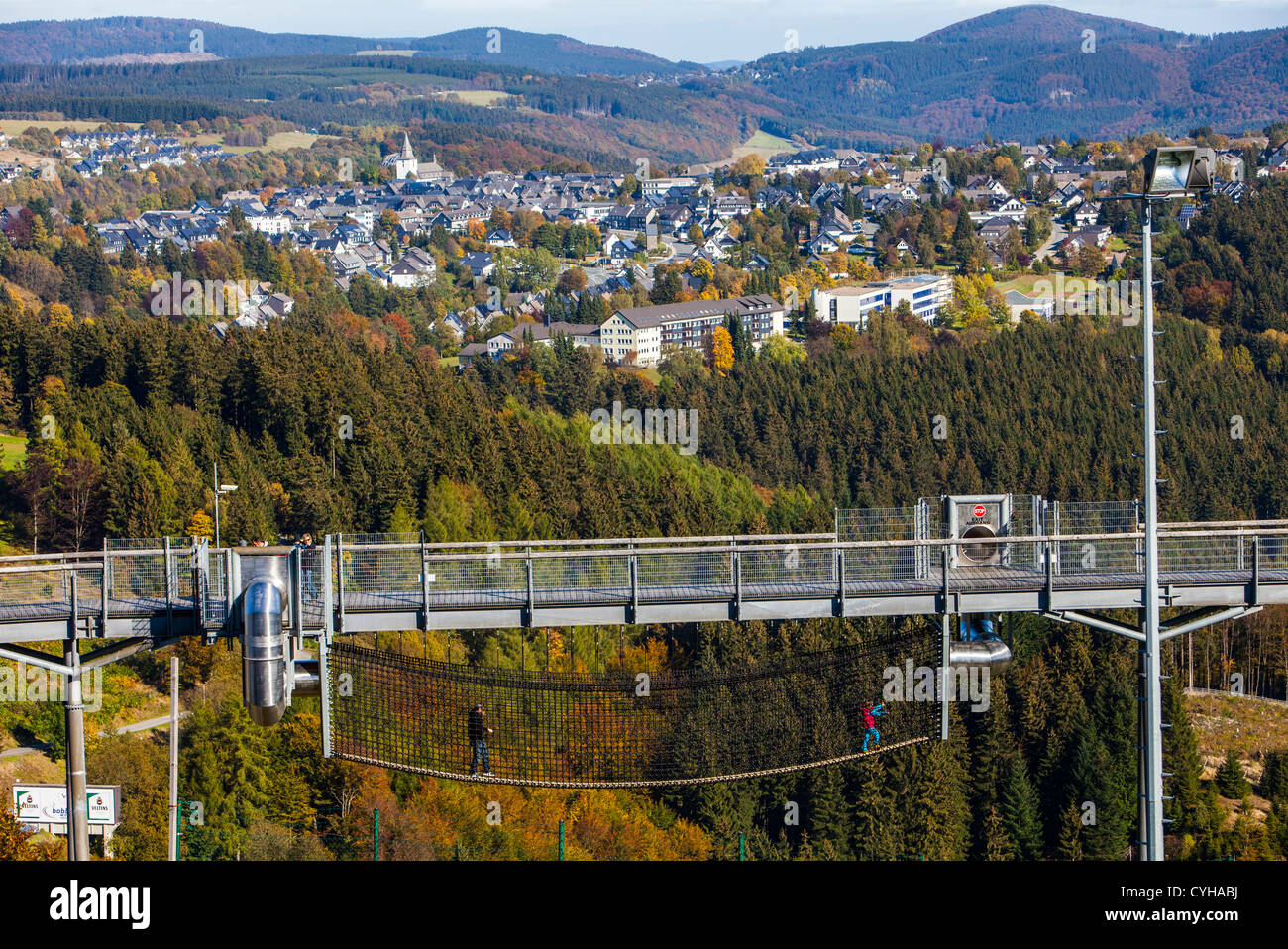 Panoramic experience bridge, 400 meter long bridge over trees and a ...