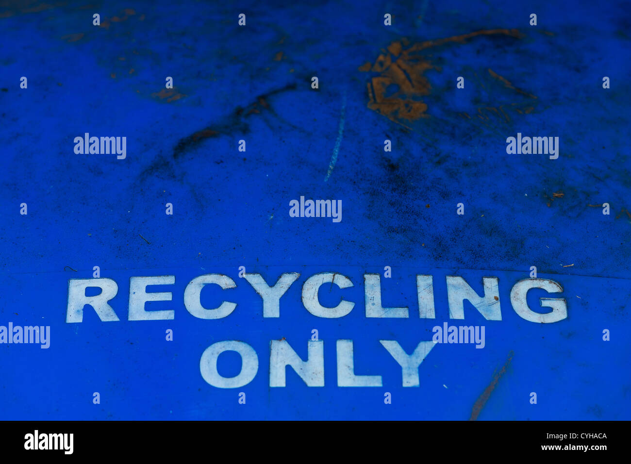 Blue paper recycling bin junk hi-res stock photography and images - Alamy
