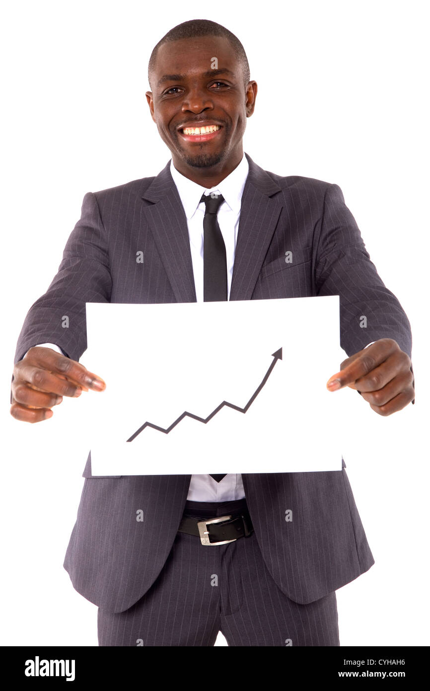 businessman with chart Stock Photo - Alamy