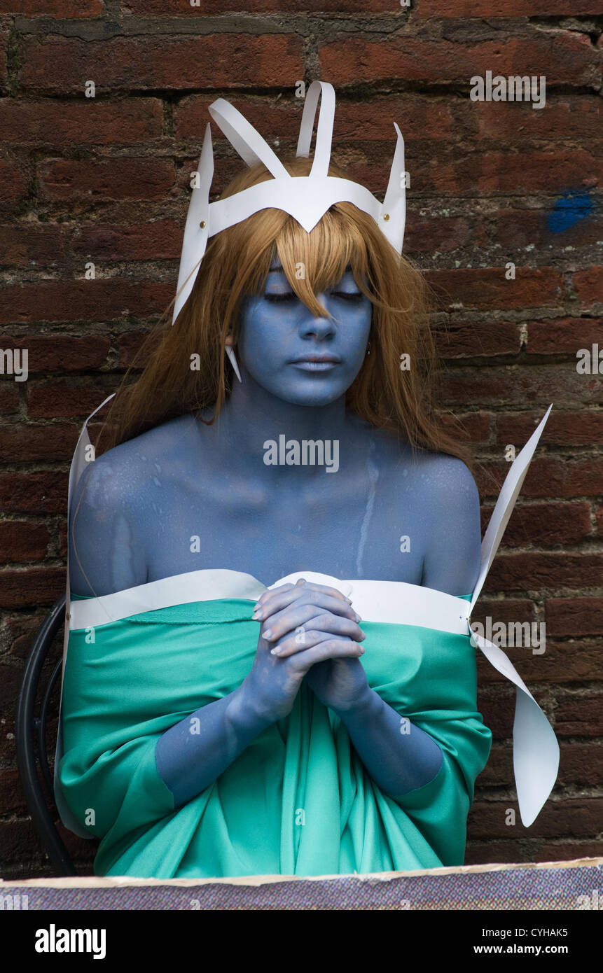 LUCCA,ITALY-NOV.04: cosplay acting magic card poses for cameras during ...