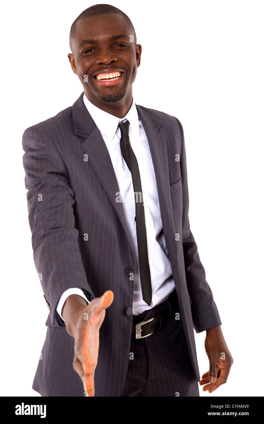 Business man hand out isolated hi-res stock photography and images - Alamy