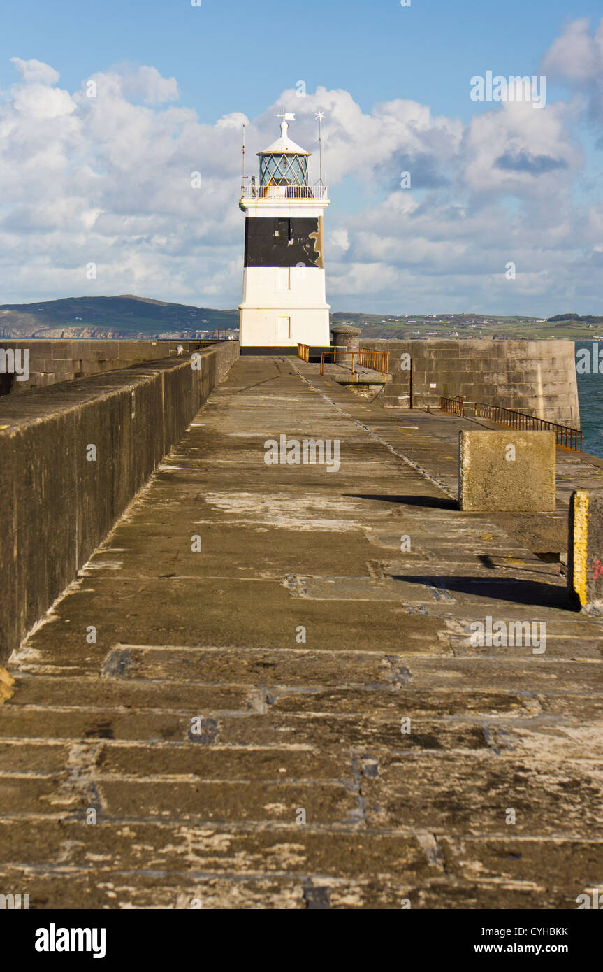 Holyhead breakwater lighthouse holyhead anglesey hi-res stock ...