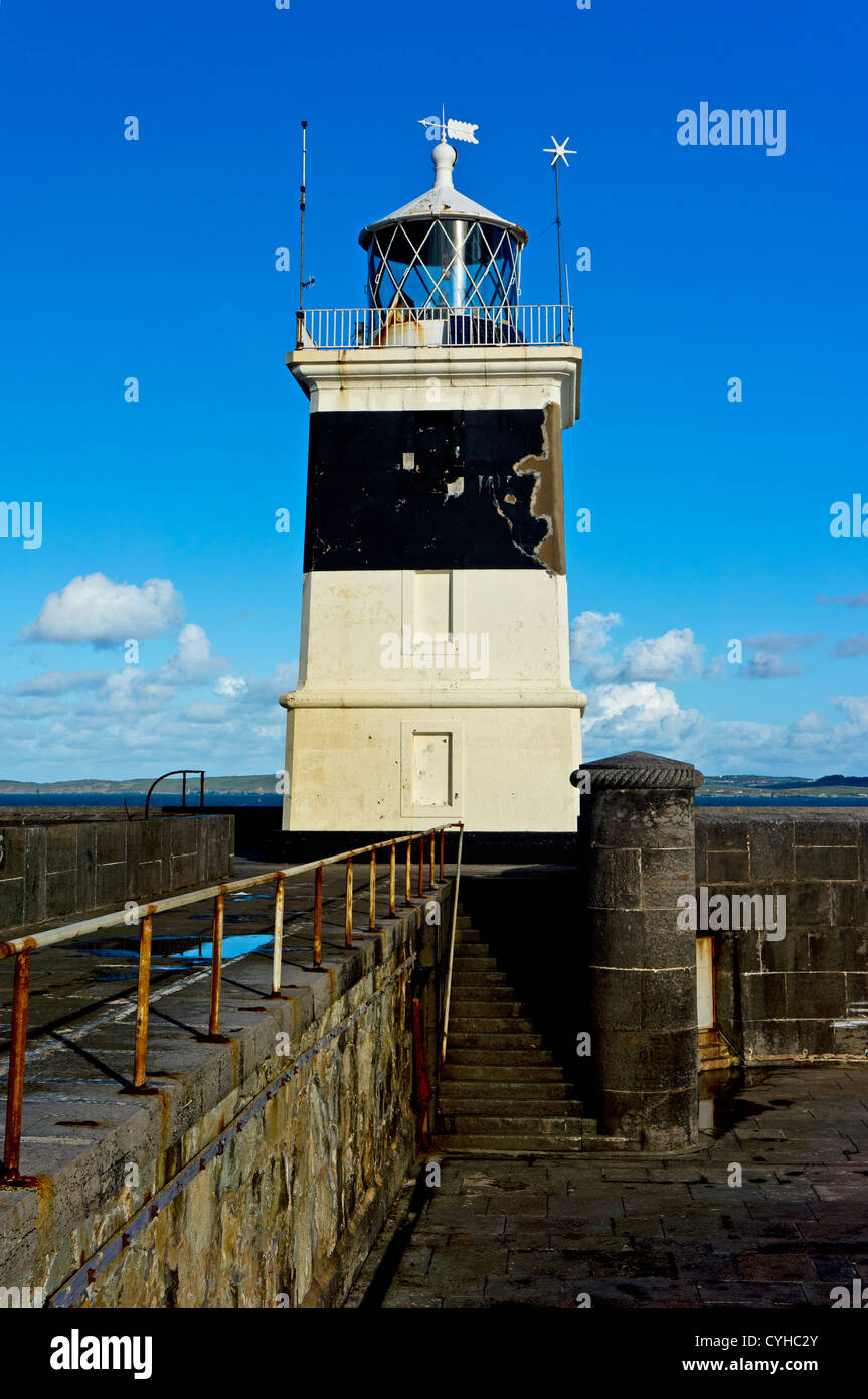 Holyhead breakwater & lighthouse Holyhead Anglesey North Wales Uk Stock ...