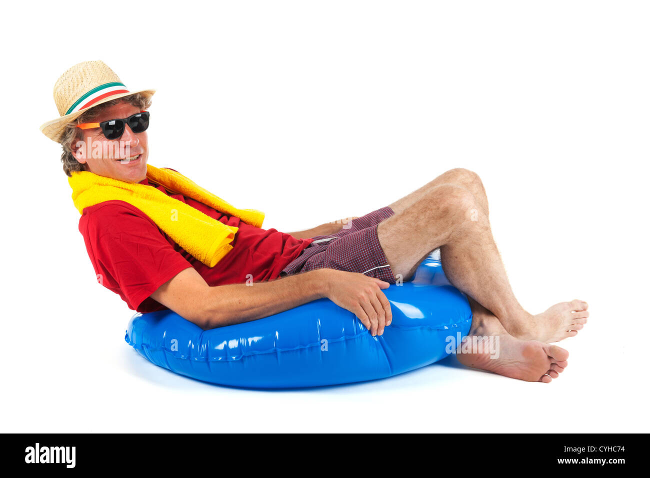 Man inflatable float summer Cut Out Stock Images & Pictures - Alamy