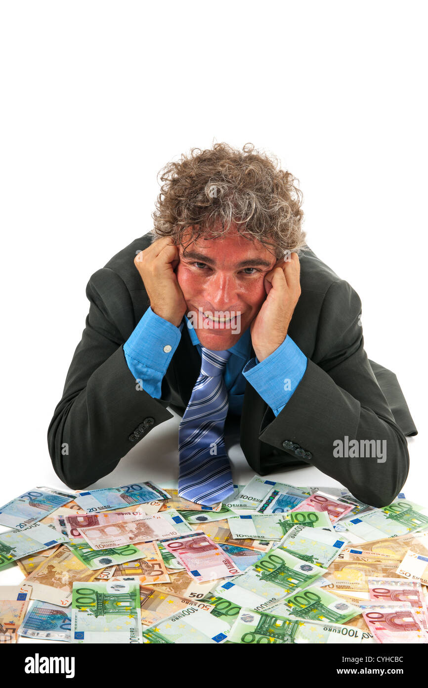 Business man is making money Stock Photo - Alamy