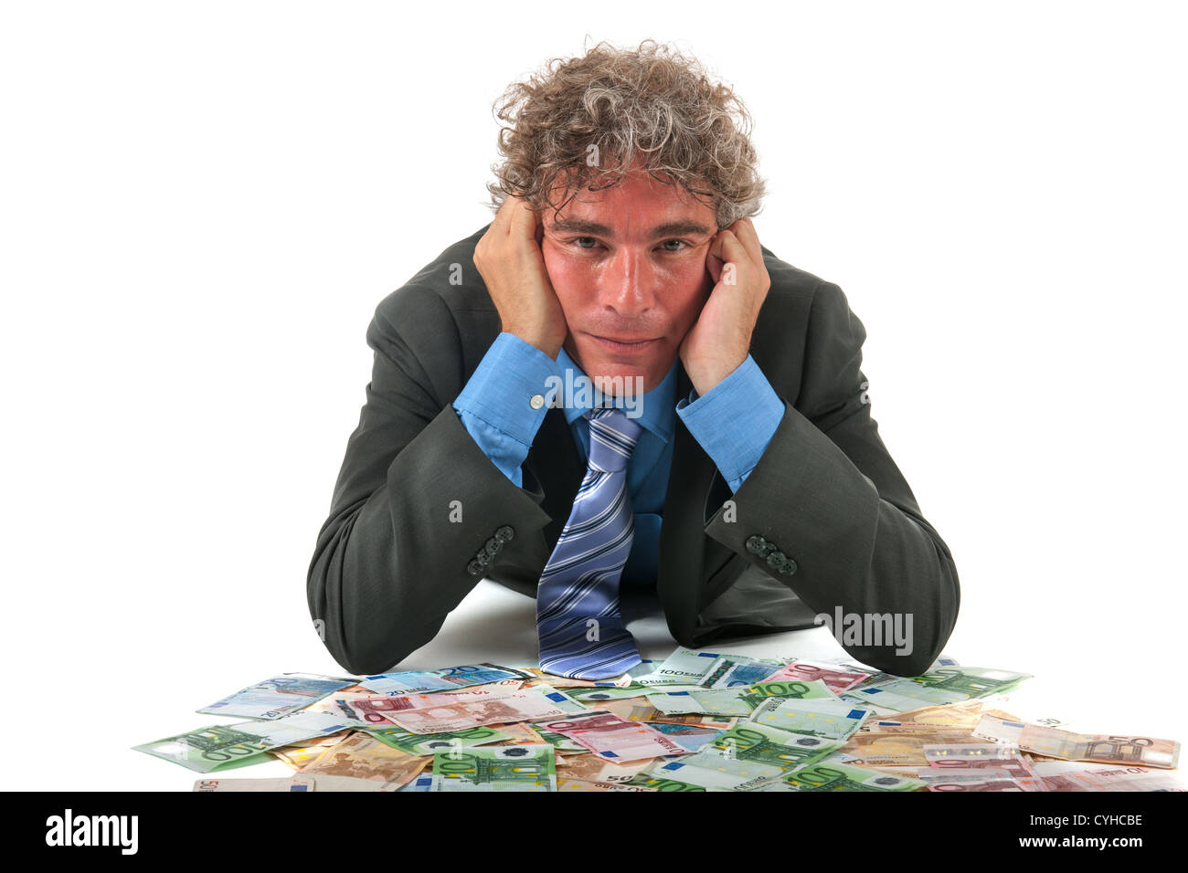 Business man is making money Stock Photo - Alamy