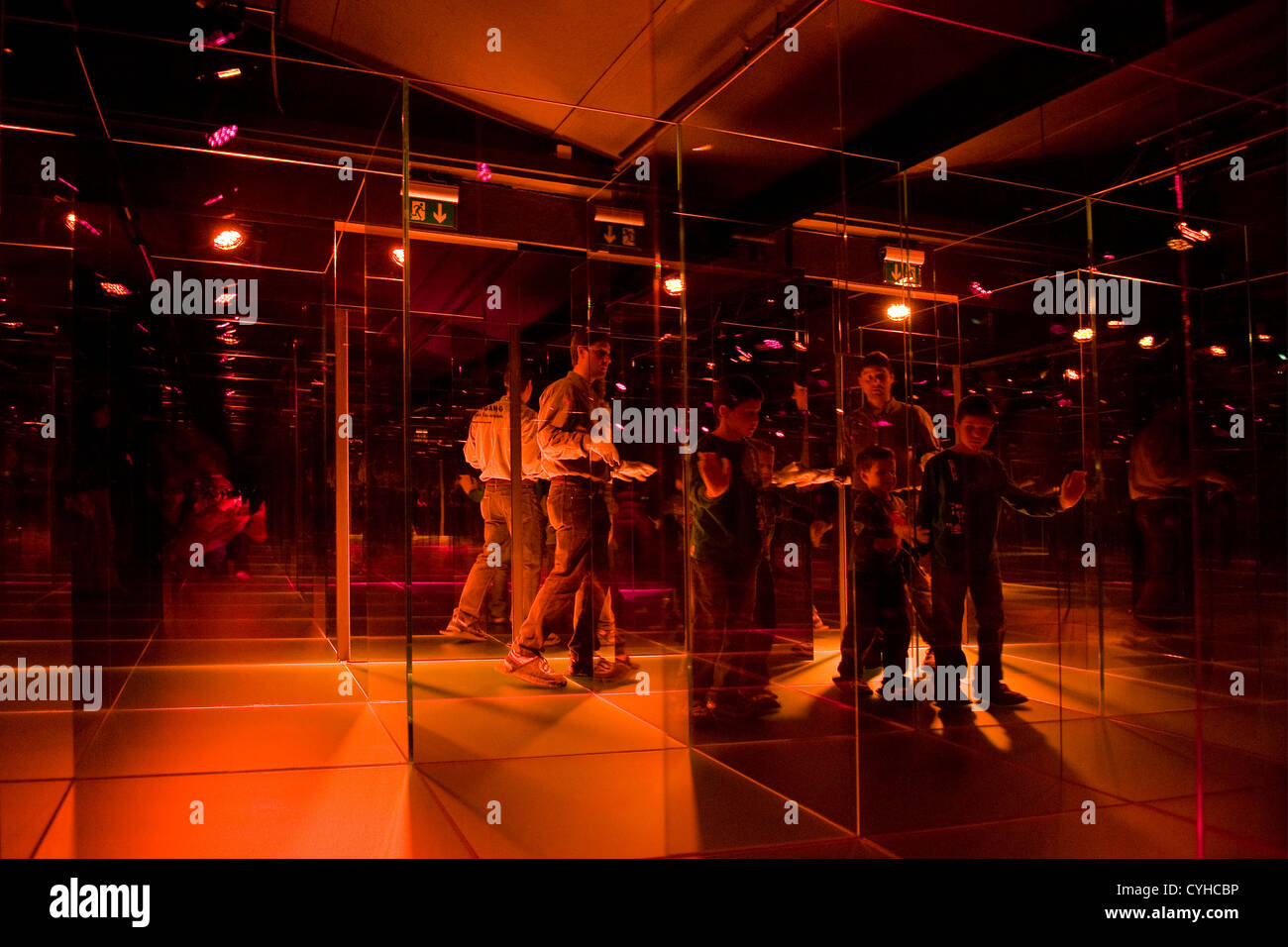 Switzerland, Canton Nidwalden, Hergiswil, glass labyrinth Stock Photo ...