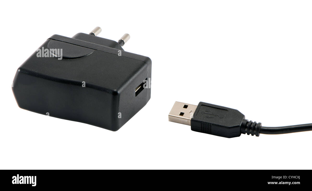 Mobile phone charger with 220v electricity connector and usb plug ...