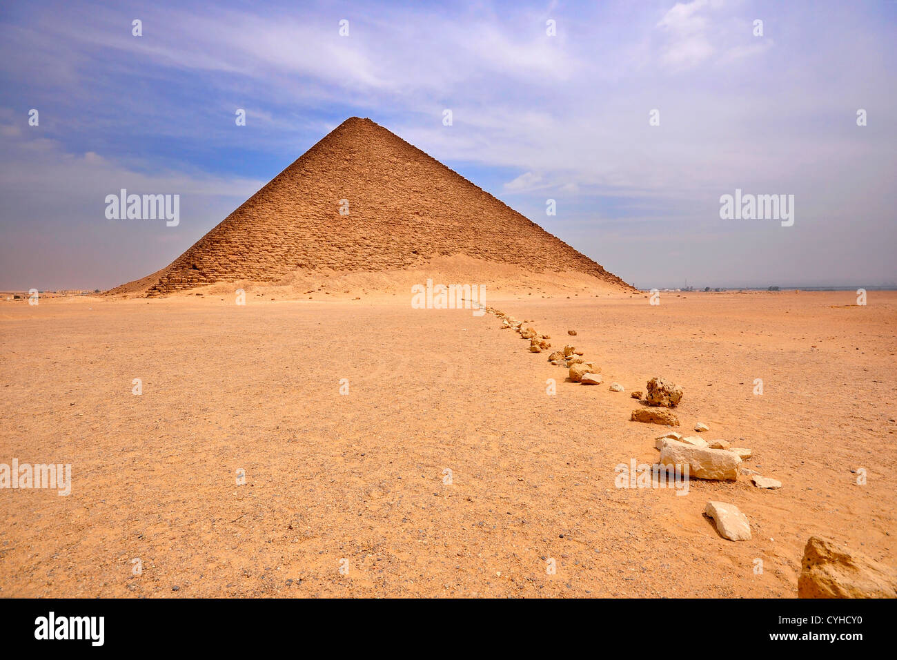 The Red Pyramid , in Dashur , Egypt, also known as Memphis Stock Photo ...