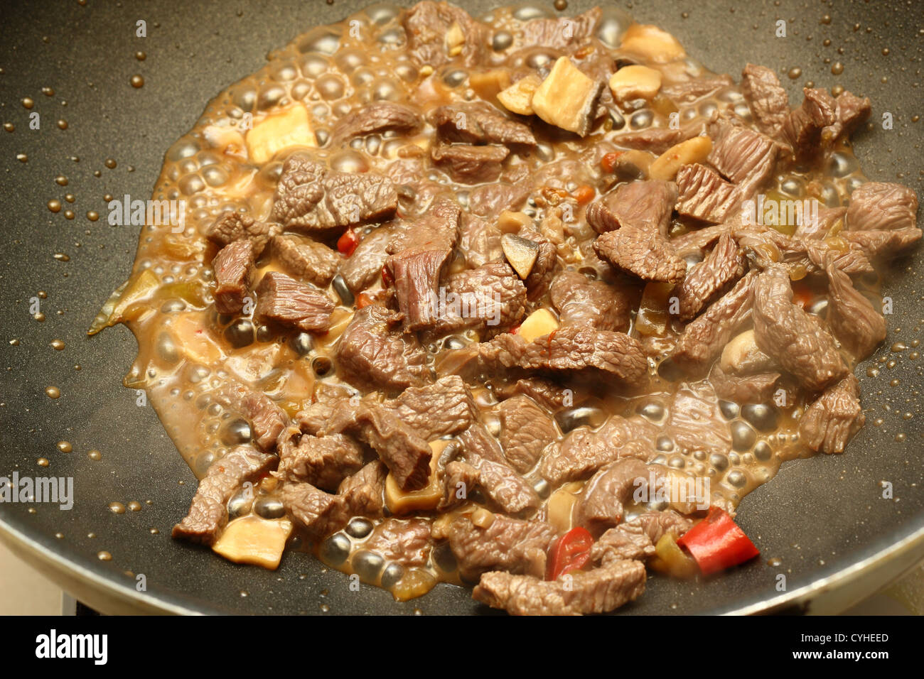 Frying pan sirloin beef steak hi-res stock photography and images - Alamy