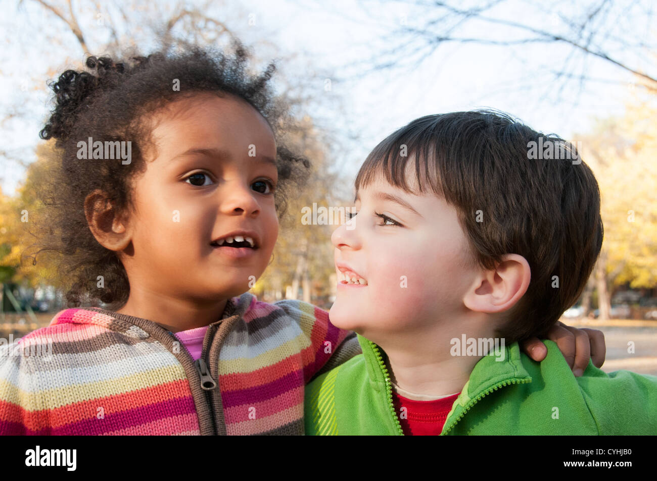 Mixed races children playing hi-res stock photography and images - Alamy