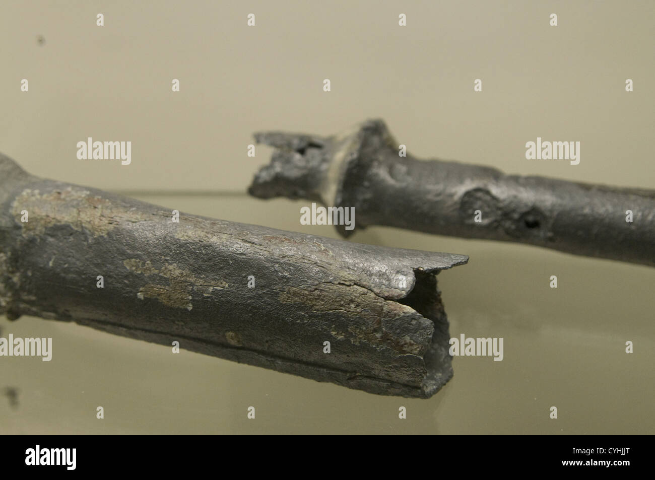 Water lead pipes in Conimbriga - roman archeological ruins, near ...