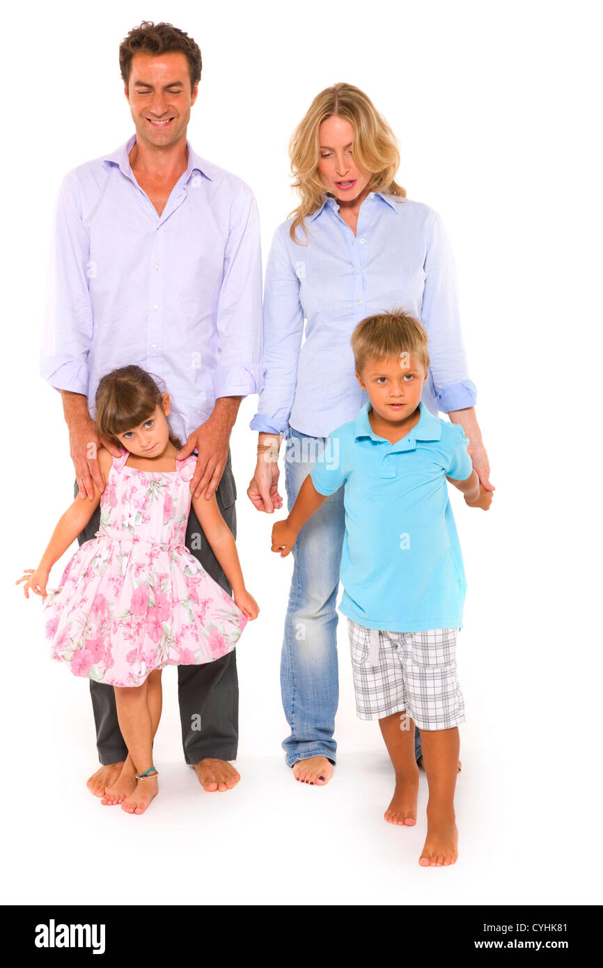 family with two children Stock Photo - Alamy