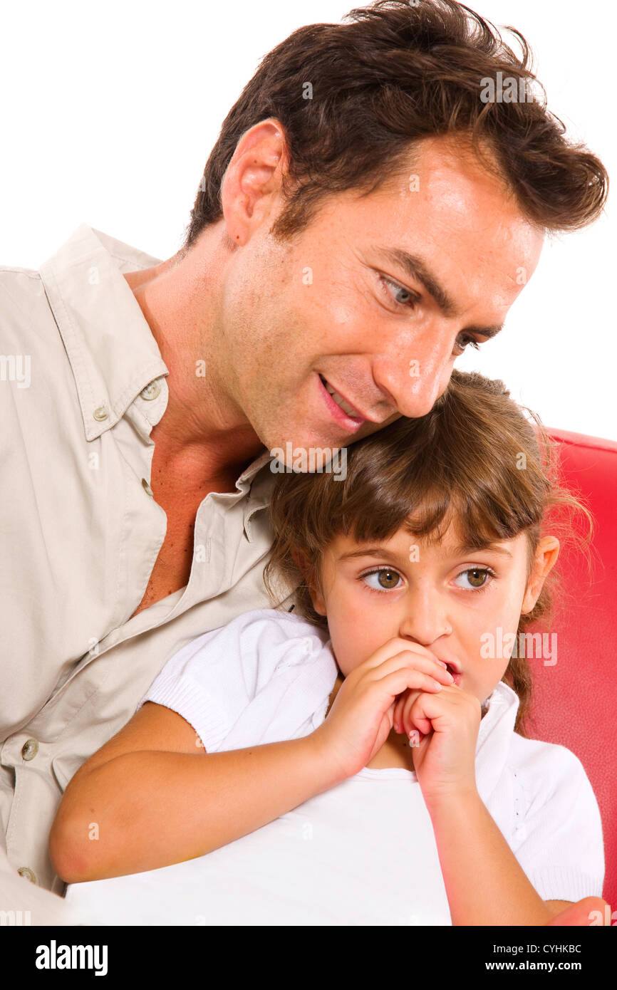 father with one child Stock Photo - Alamy