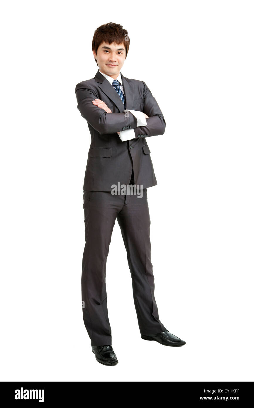 Serious Businessman Full Body