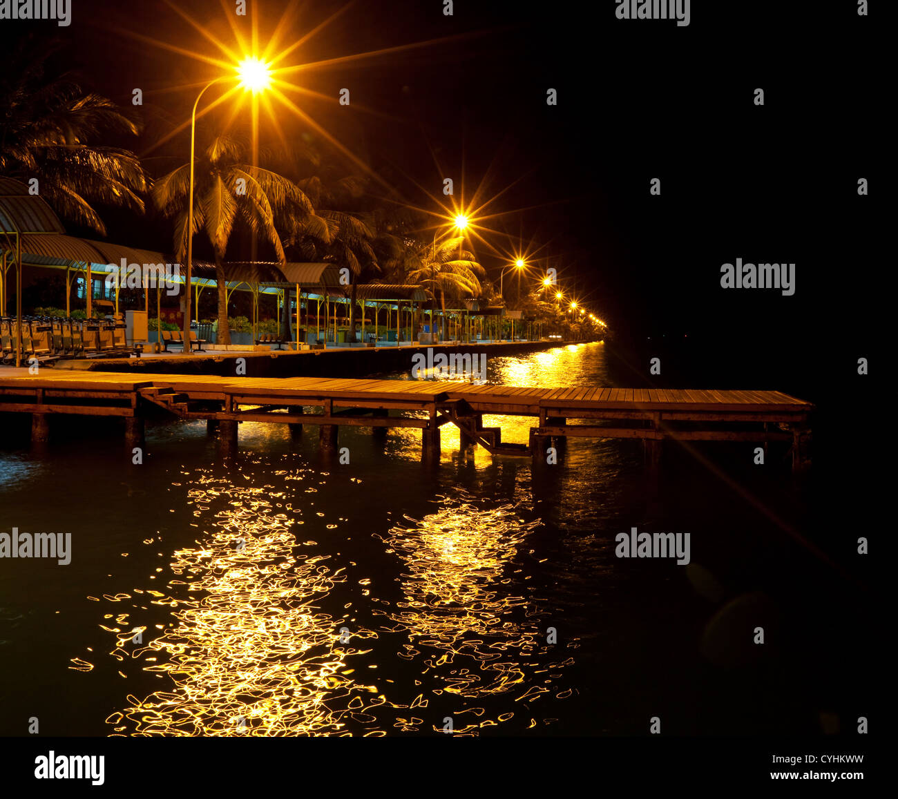 Night scene in Male,Maldives capital Stock Photo - Alamy