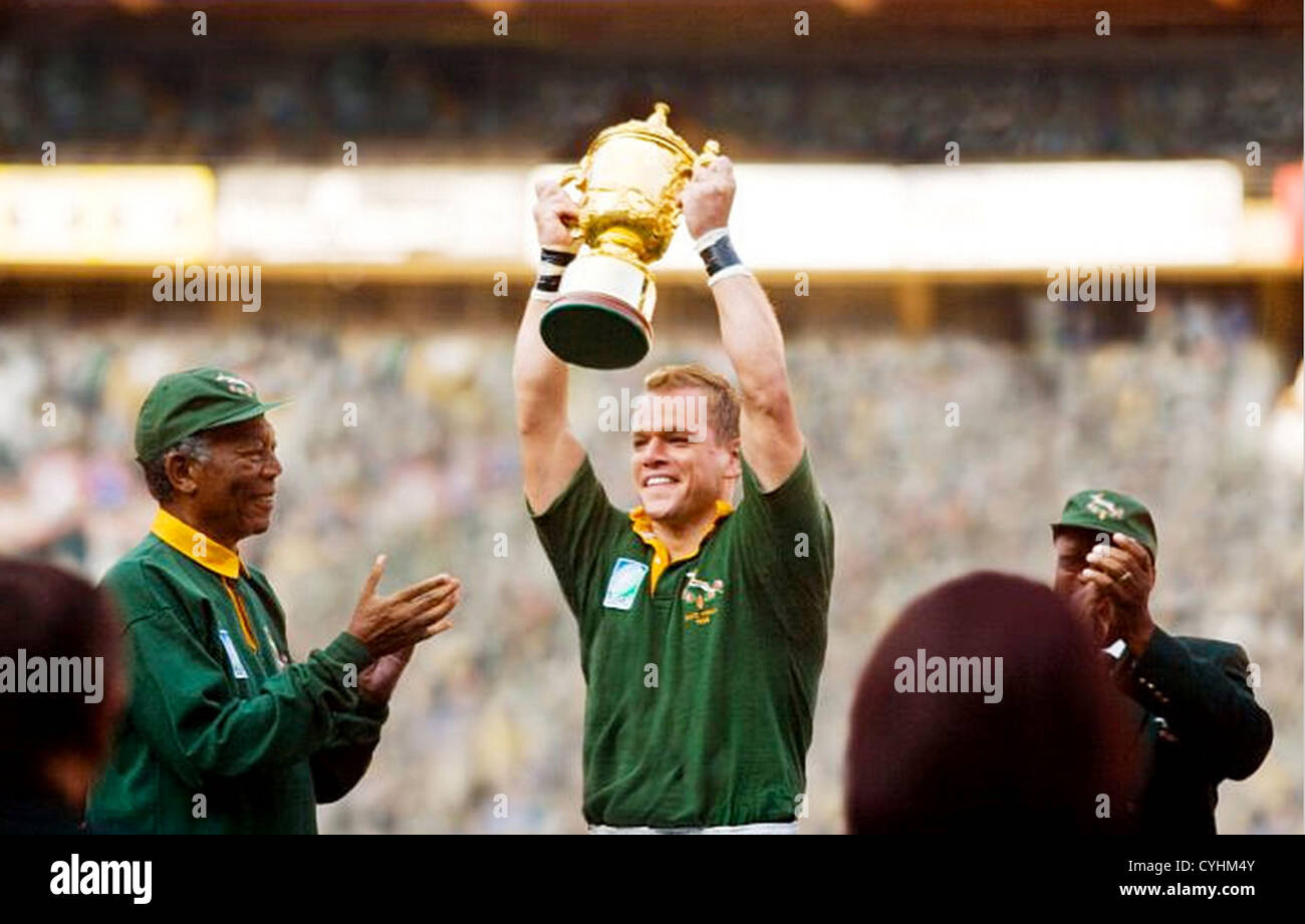 INVICTUS 2009 Warner Bros film with Matt Damon as Francois Pienaar and ...