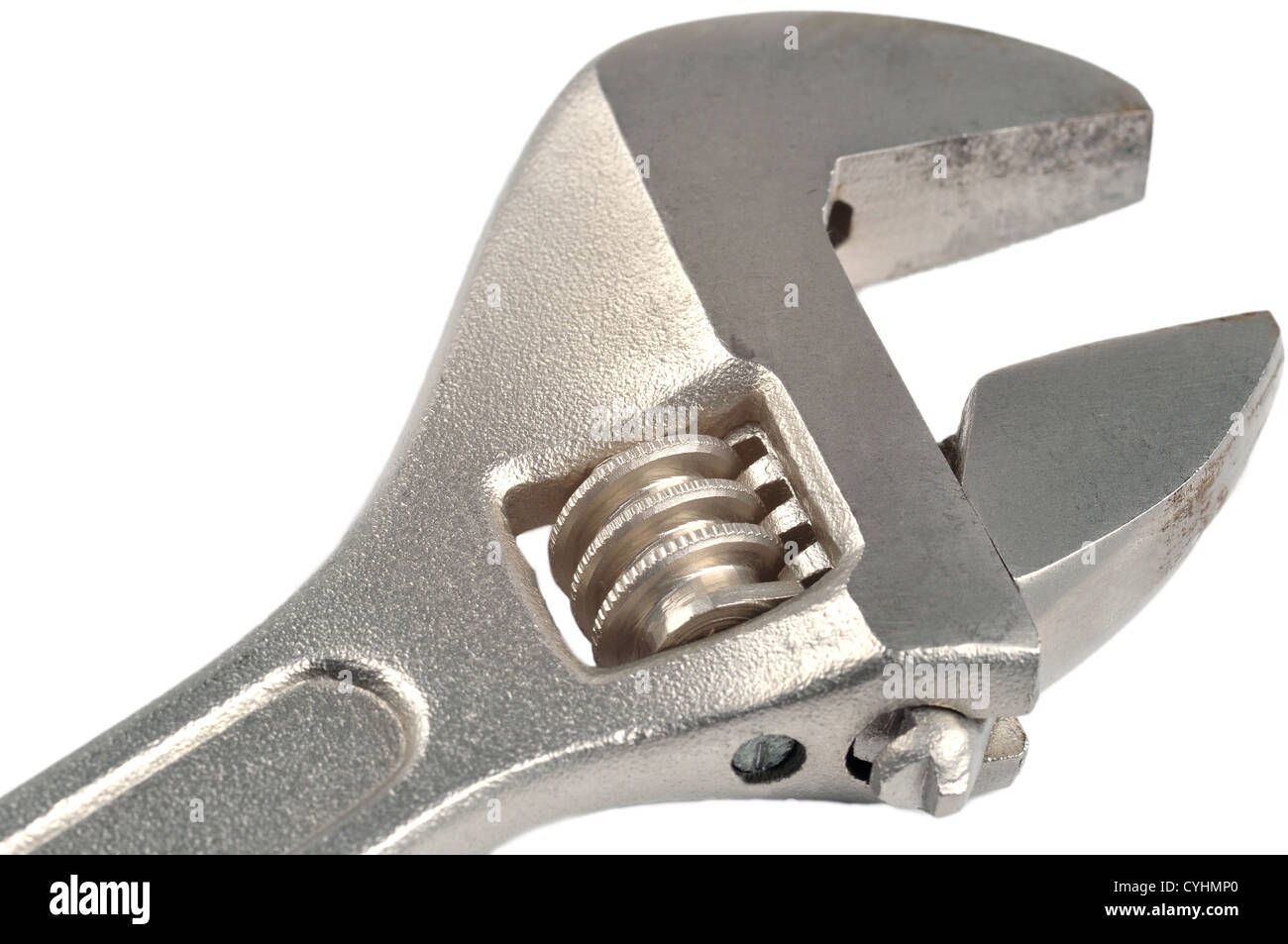 Closeup of a wrench on a white background Stock Photo - Alamy