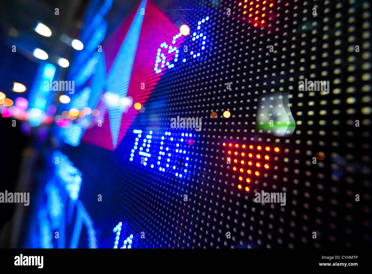 stock market price display abstract Stock Photo - Alamy