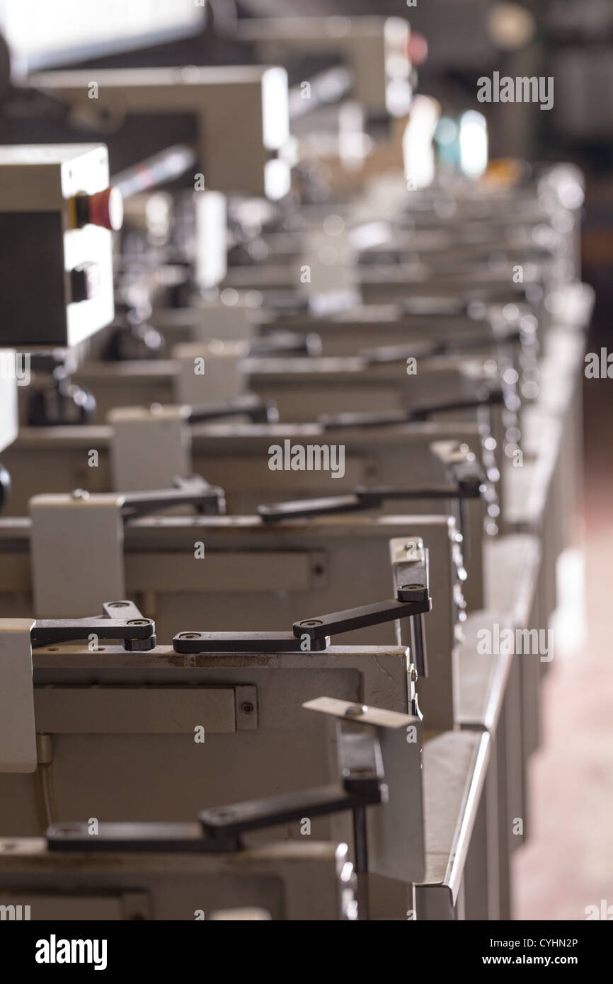 Closeup part of an industrial machine, abstract Stock Photo - Alamy