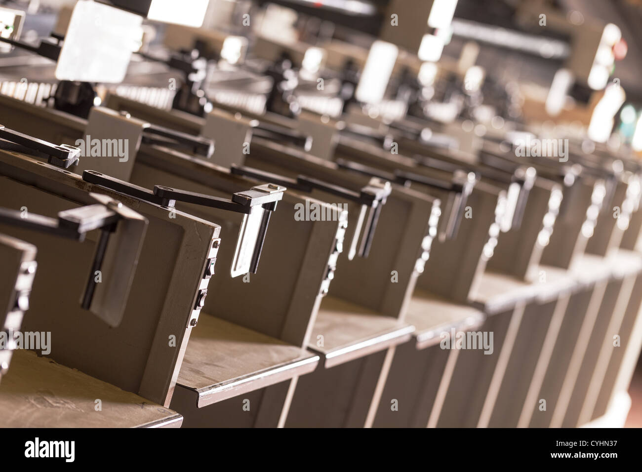Closeup part of an industrial machine, abstract Stock Photo - Alamy