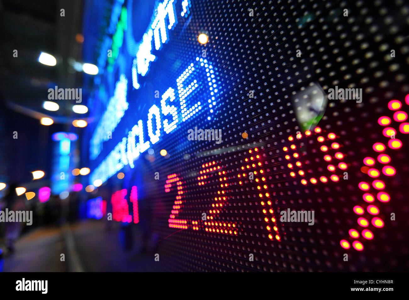 stock market price display abstract Stock Photo - Alamy