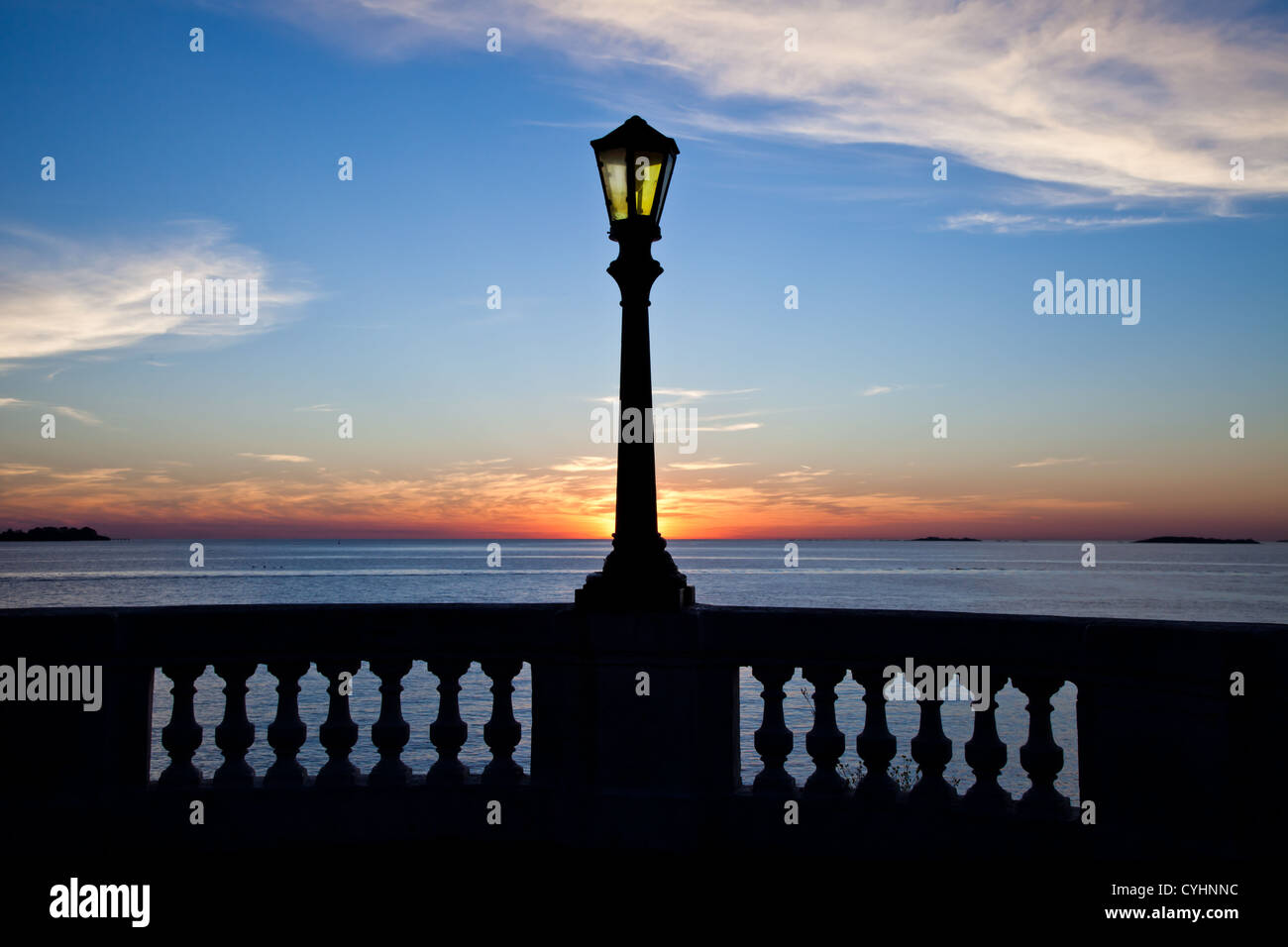 Isolated yellow lamp post lantern hi-res stock photography and images ...