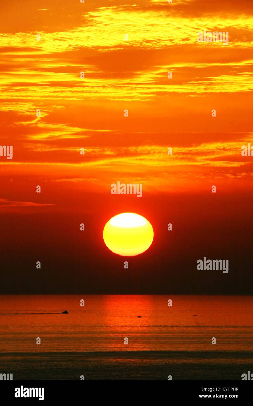 abstract background with the sunset on it Stock Photo - Alamy