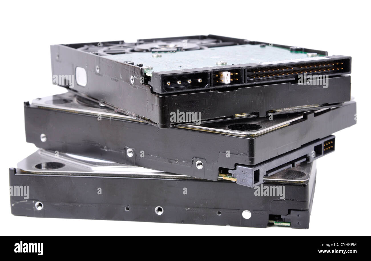 Disk drives in pile hi-res stock photography and images - Alamy