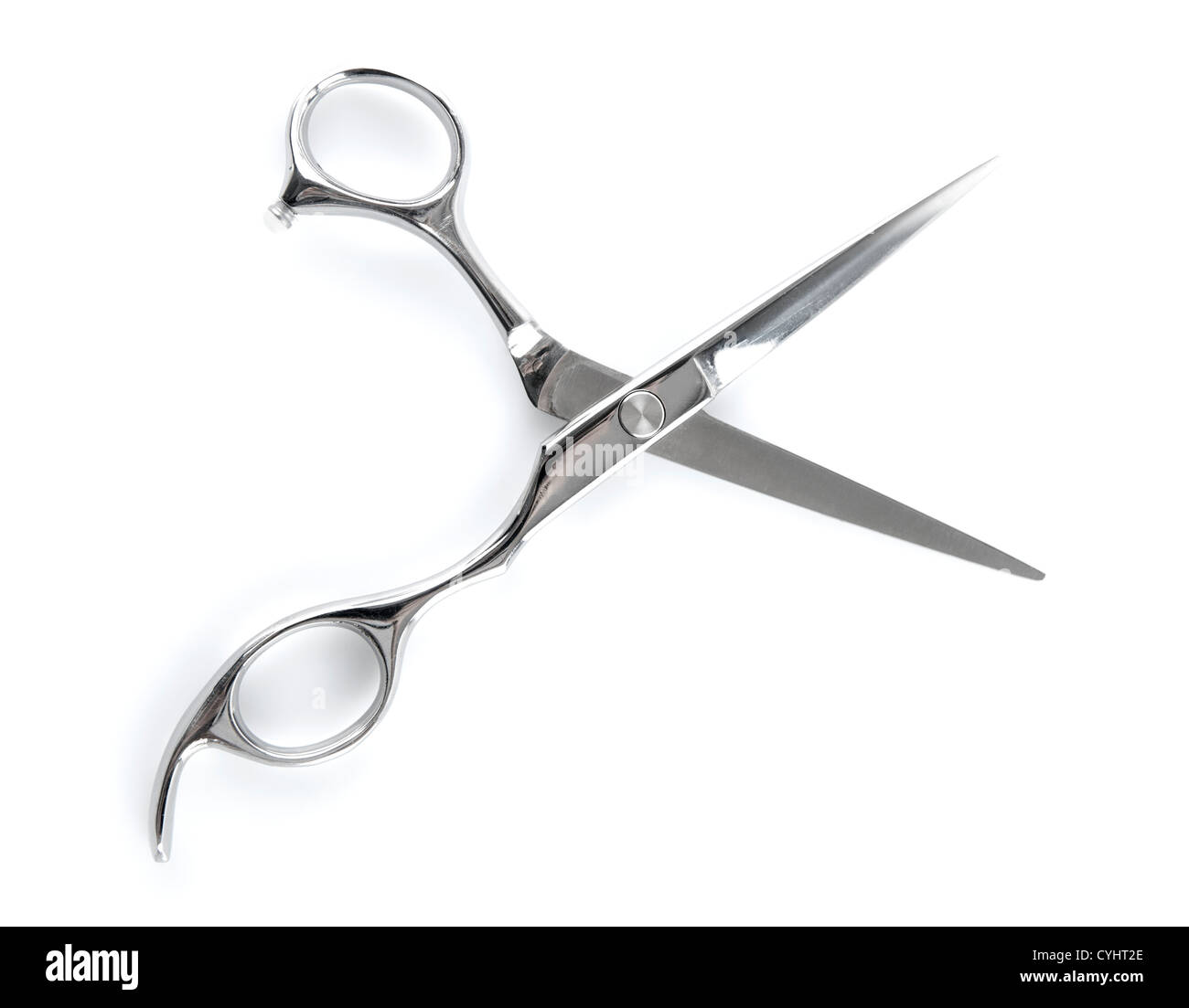 Professional Haircutting Scissors on wite background Stock Photo - Alamy