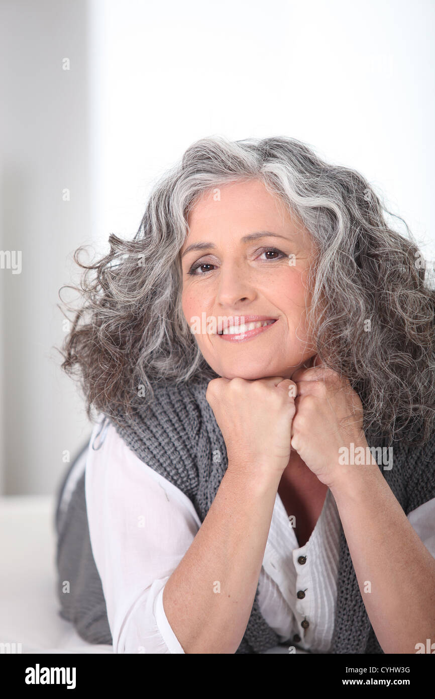 Beautiful senior woman Stock Photo - Alamy