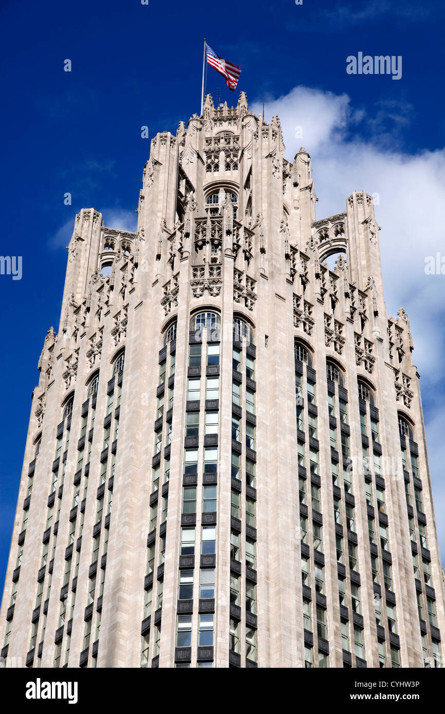 The tribune tower building hi-res stock photography and images - Alamy